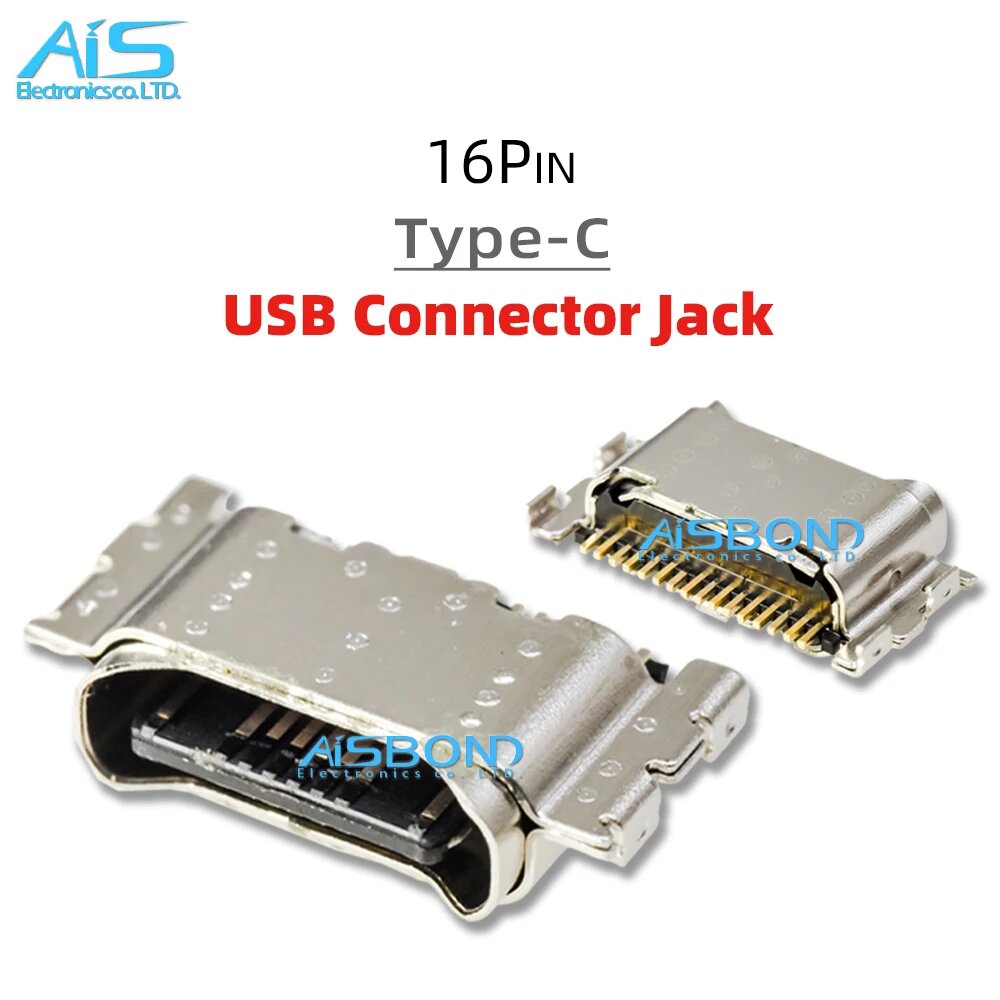 10 шт./лот Type-C USB-порт для зарядки, разъем для зарядного устройства, док-станция для OPPO A95 A93 A92 A55 A54 A53 A52 A32 A16 A16S 16 контактов