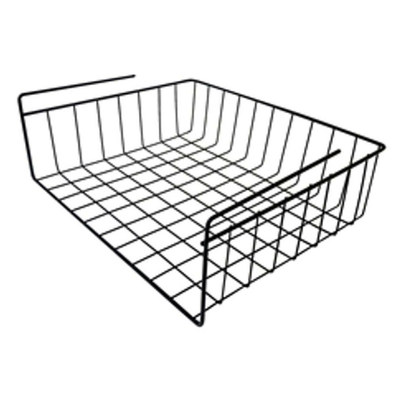 Корзина Мультидом Лофт, подвесная, черная, 28 см х 36 см х 12 см