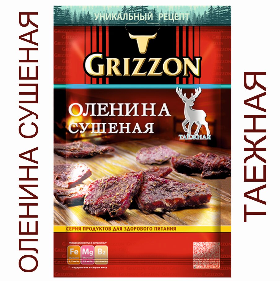 Оленина сушеная Таежная, 36г GRIZZON (Россия)