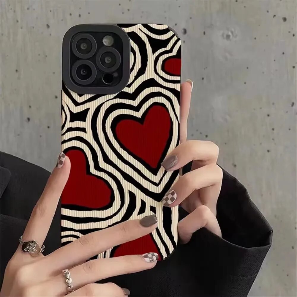Модный силиконовый чехол Zebra Art David Snake для iPhone 16, 11, Черный, 5, For iPhone14 Pro Max