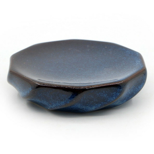 VITARTA Vintage керамическая мыльница темно-синяя для ванной комнаты в классическом стиле