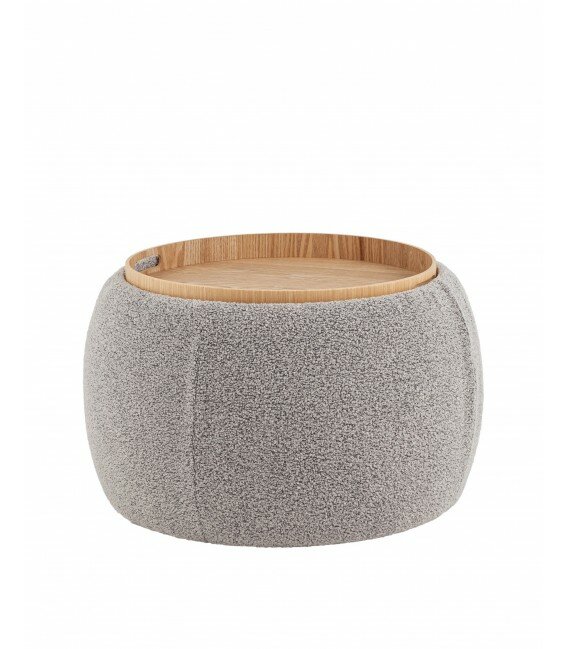 Пуф-трансформер Агира с крышкой, серый