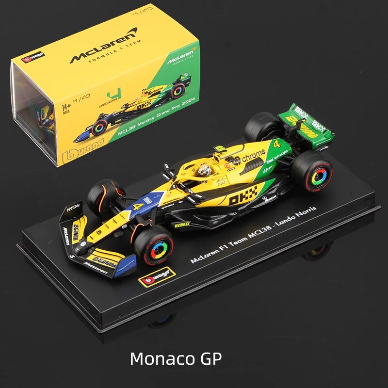 Burago McLaren F1 Monaco GP No.4 1:43