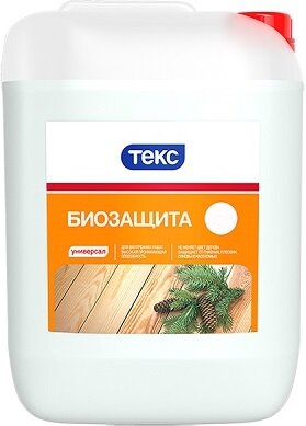 Антисептический Состав Текс Биозащита Универсал 5л Бесцветный для Внутренних Работ.