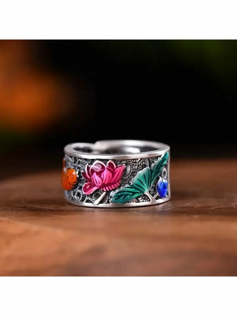 Кольцо, искусственный камень