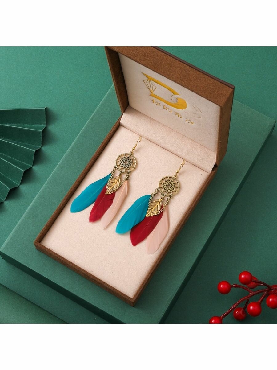 Серьги, дерево