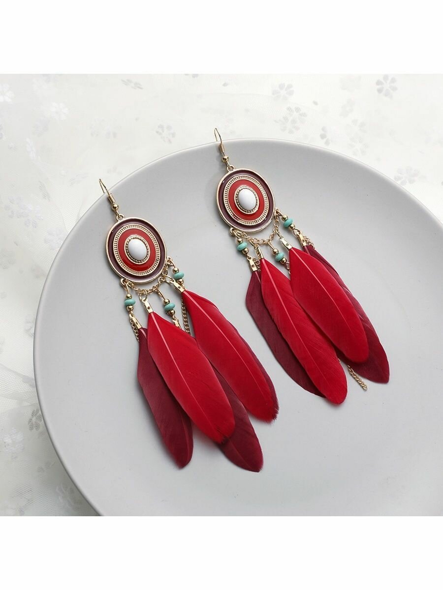 Серьги, дерево