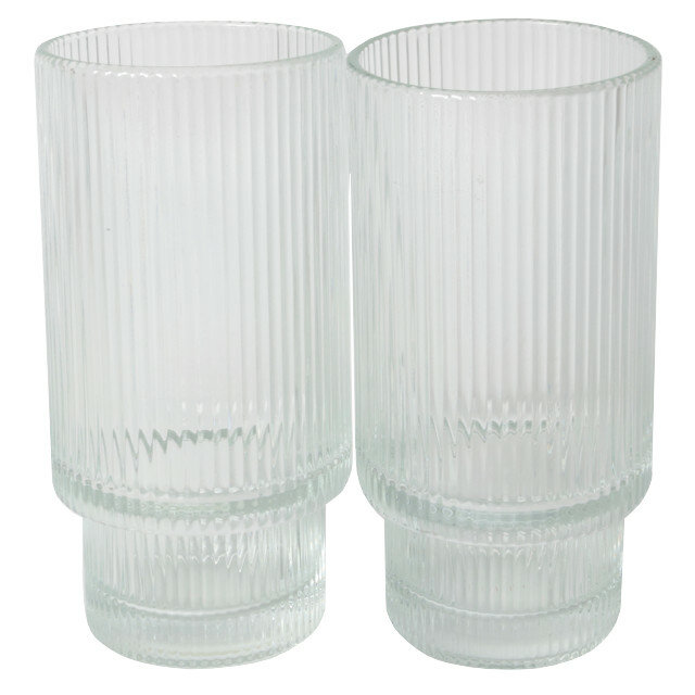 Набор стаканов TODELIA "Festive", высокие, 2шт, 330мл, стекло