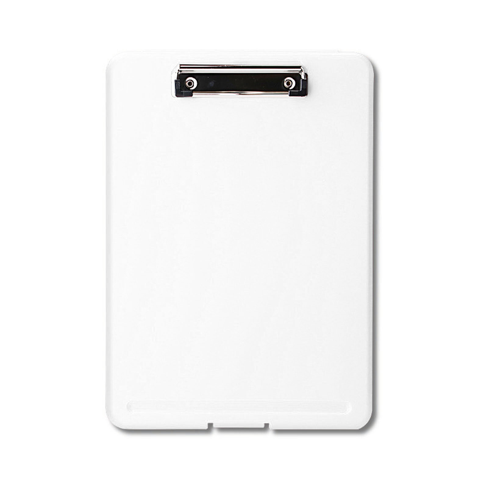 Пластиковая доска-скрепка для бумаги, экономящая место, канцелярский подарок для контрольных работ, документов, белого цвета
