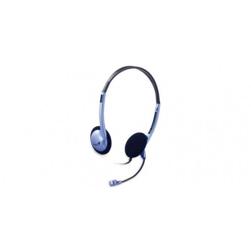 Гарнитура проводная Genius Headset HS-02B, 20-20000 гц, 108 дб, 32 ом, 1,8 м (31710037100)