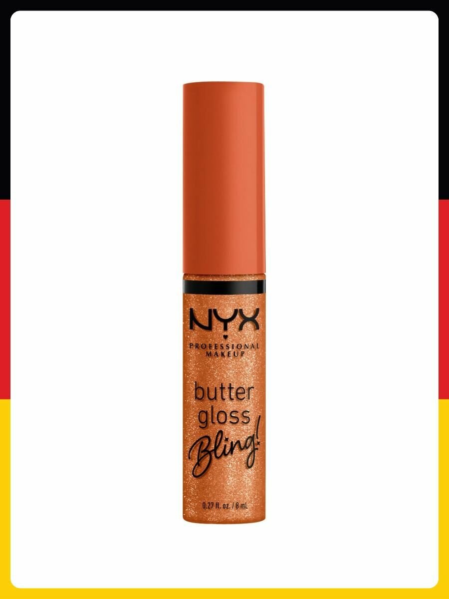 Блеск для губ NYX Professional Makeup Butter Gloss Bling 03 Bling Pricey, 8 мл