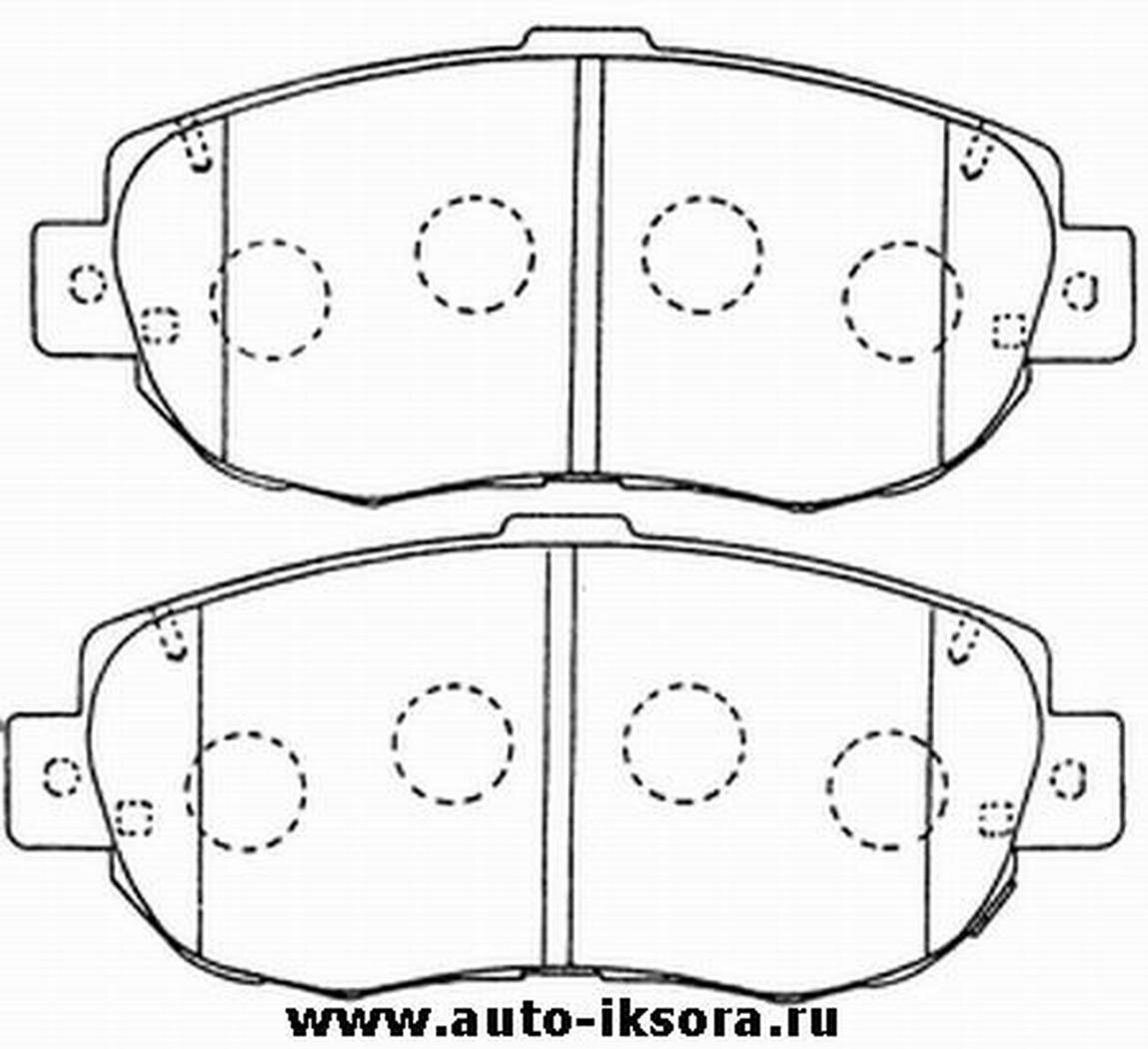 Kashiyama колодки тормозные для автомобилей, передние d2126m