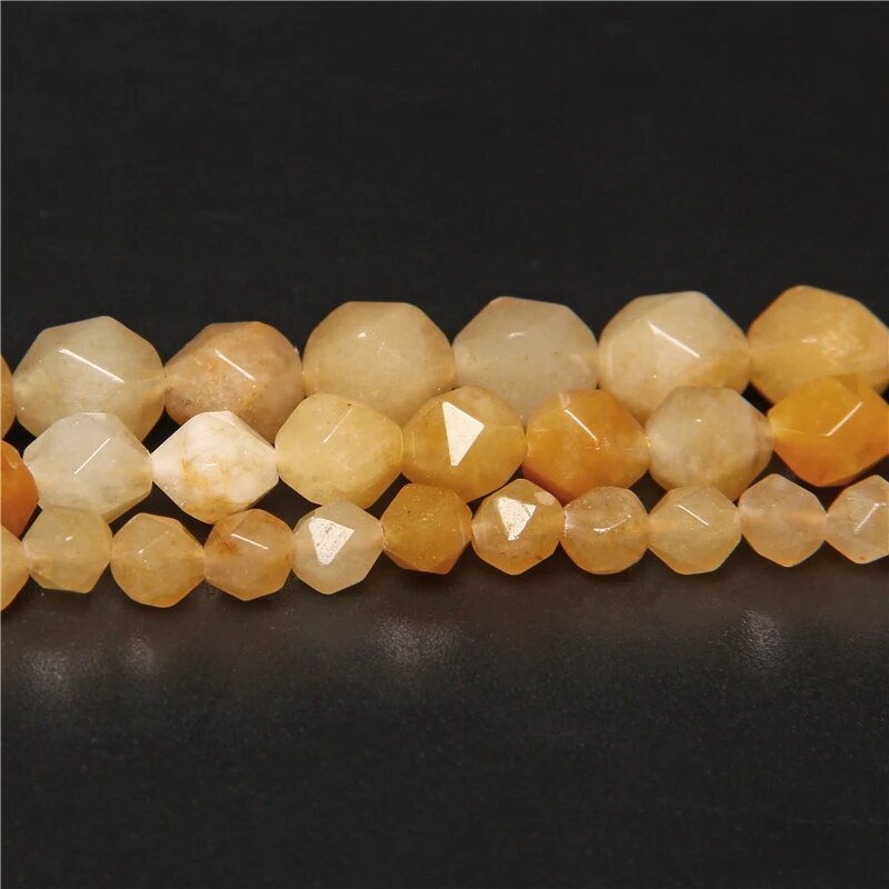 Граненые бусины из агата и яшмы Vinswet 6-10 мм 6mm, 30 Aventurine