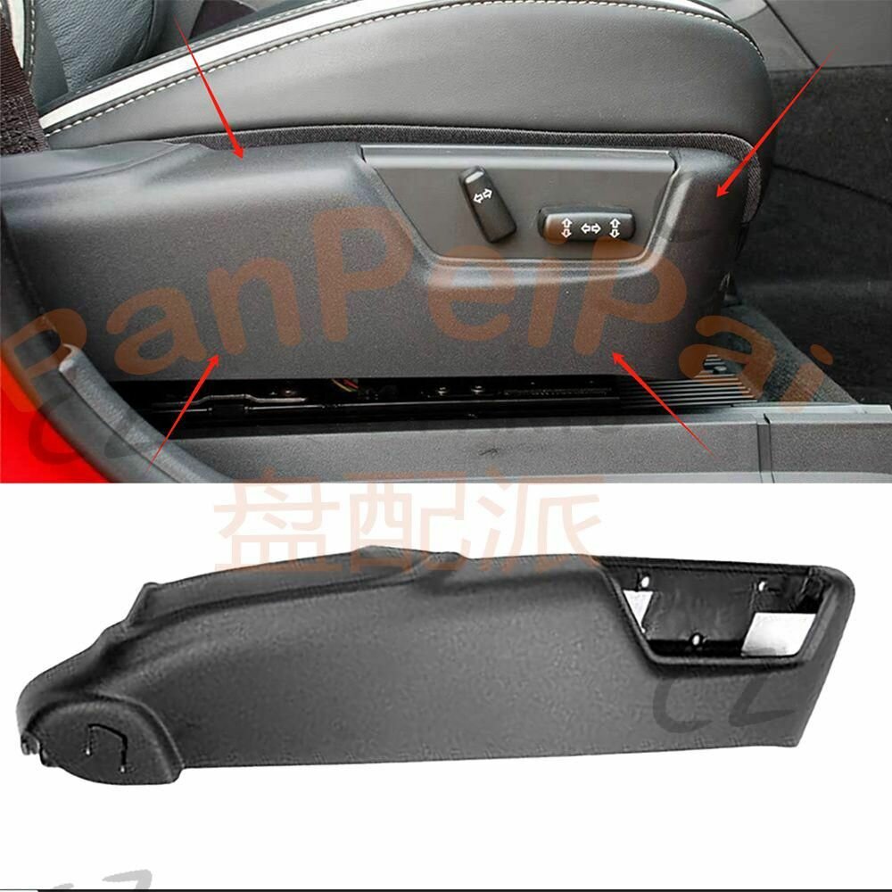 39802016 Черная передняя правая боковая панель сиденья без режима массажа для Volvo XC90, S80, S60, V70, XC70