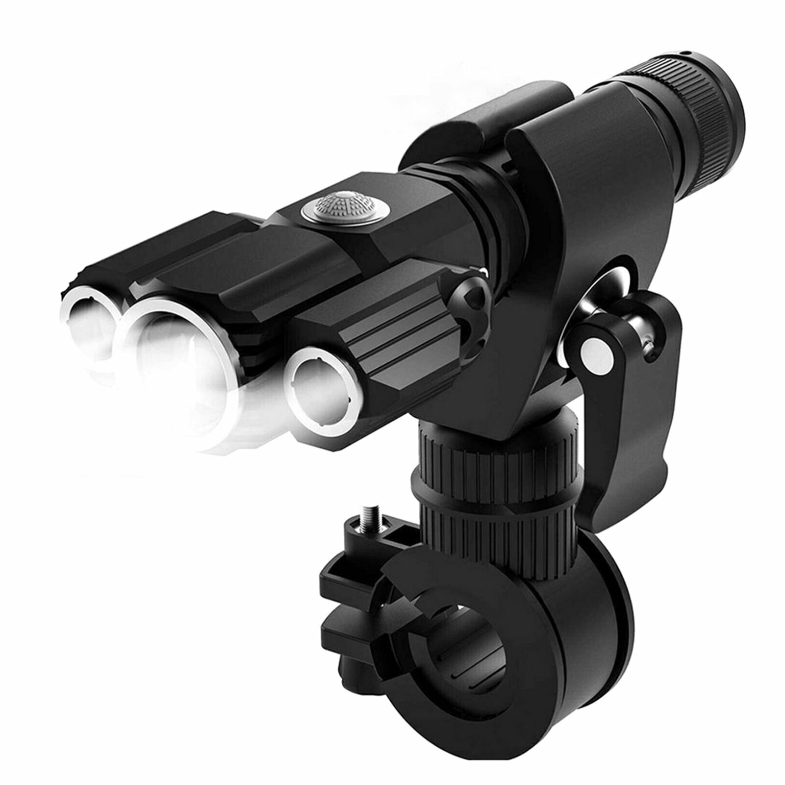 Светодиодный фонарик с 3 лампочками, 1000 люмен, сверхяркий фонарик 4