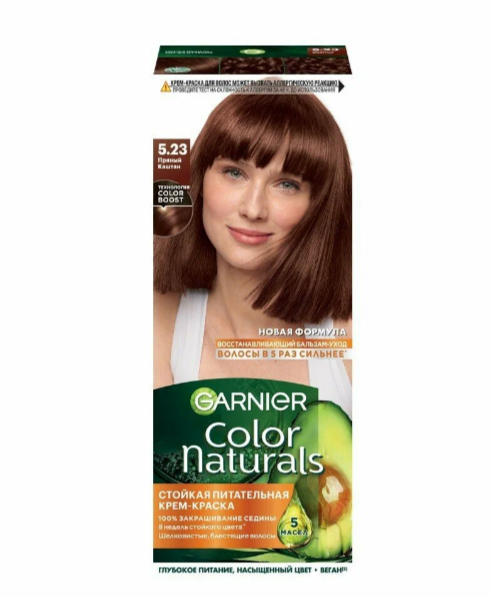 Крем-краска Garnier, Color Naturals, 5.23 Пряный каштан, 110 мл