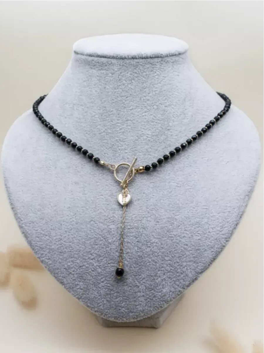 Колье, агат, перламутр