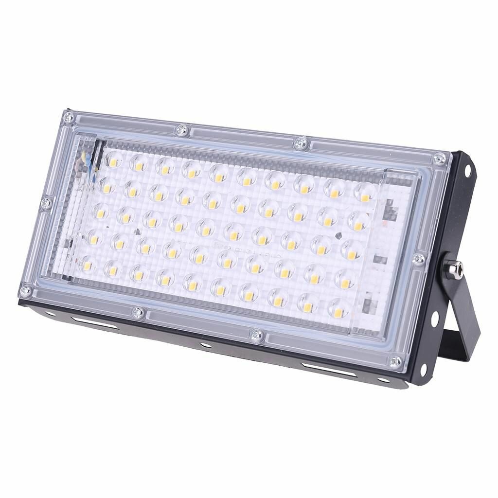 Пластиковые светодиоды Spotlamps Play Lights 50 Вт 220V открытые прожекторы IP65 Водонепроницаемые уличные лампы белые прожекторы, Теплый Белый