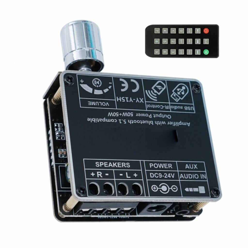 Двухканальная плата для декодирования цифрового аудио Bluetooth 5.1 stereo 50x50 Вт