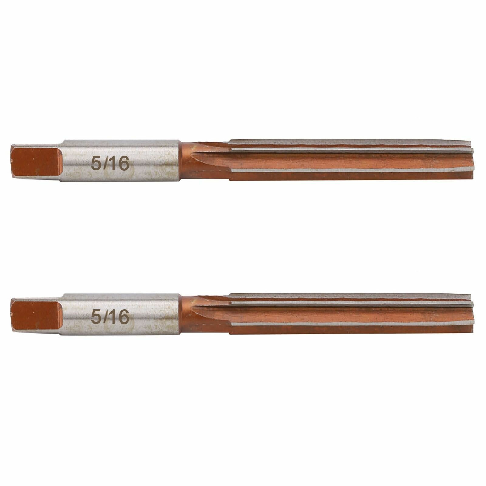 2 ручные конические развертки американского типа с прямым хвостовиком 5/16