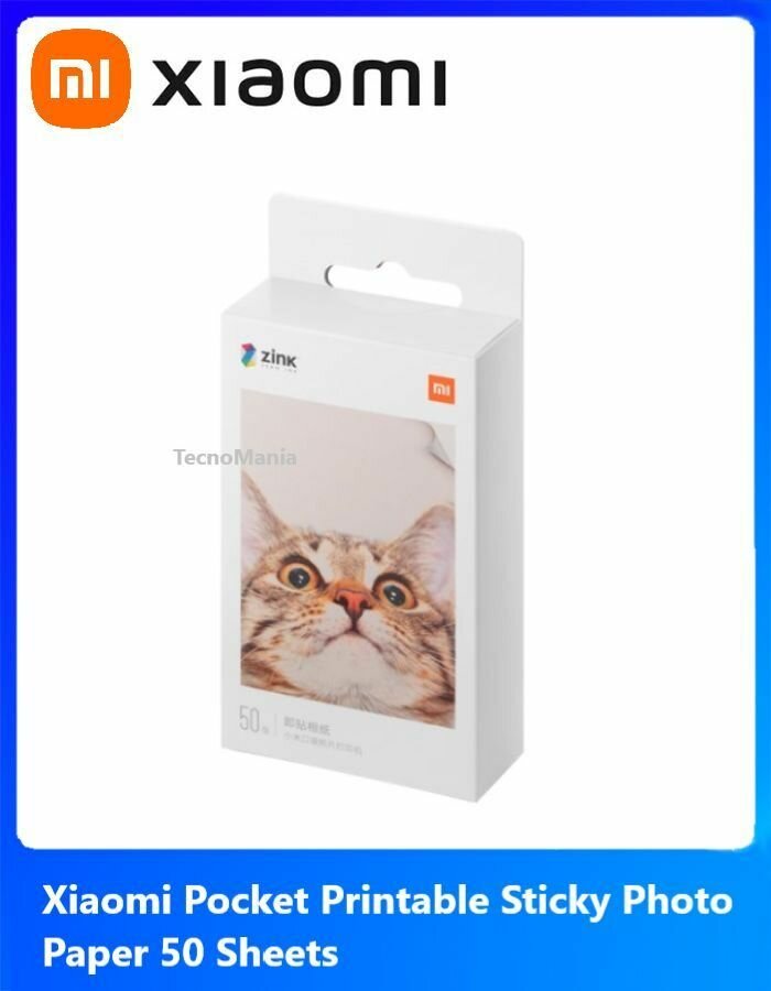Фотобумага Xiaomi Pocket Printable Sticky Photo Paper 50 Sheets