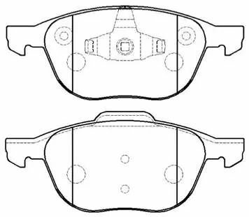 Колодки тормозные дисковые HSB HP5143 передние Ford Focus C-Max 03-07, Focus 04-07, Mazda 3 03-09, 5 05-07, Volvo C30, C70, S40, V50