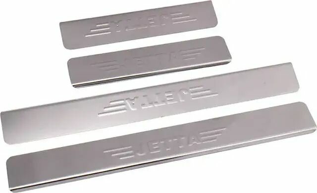 Накладки порогов "ладья" хром Volkswagen Jetta