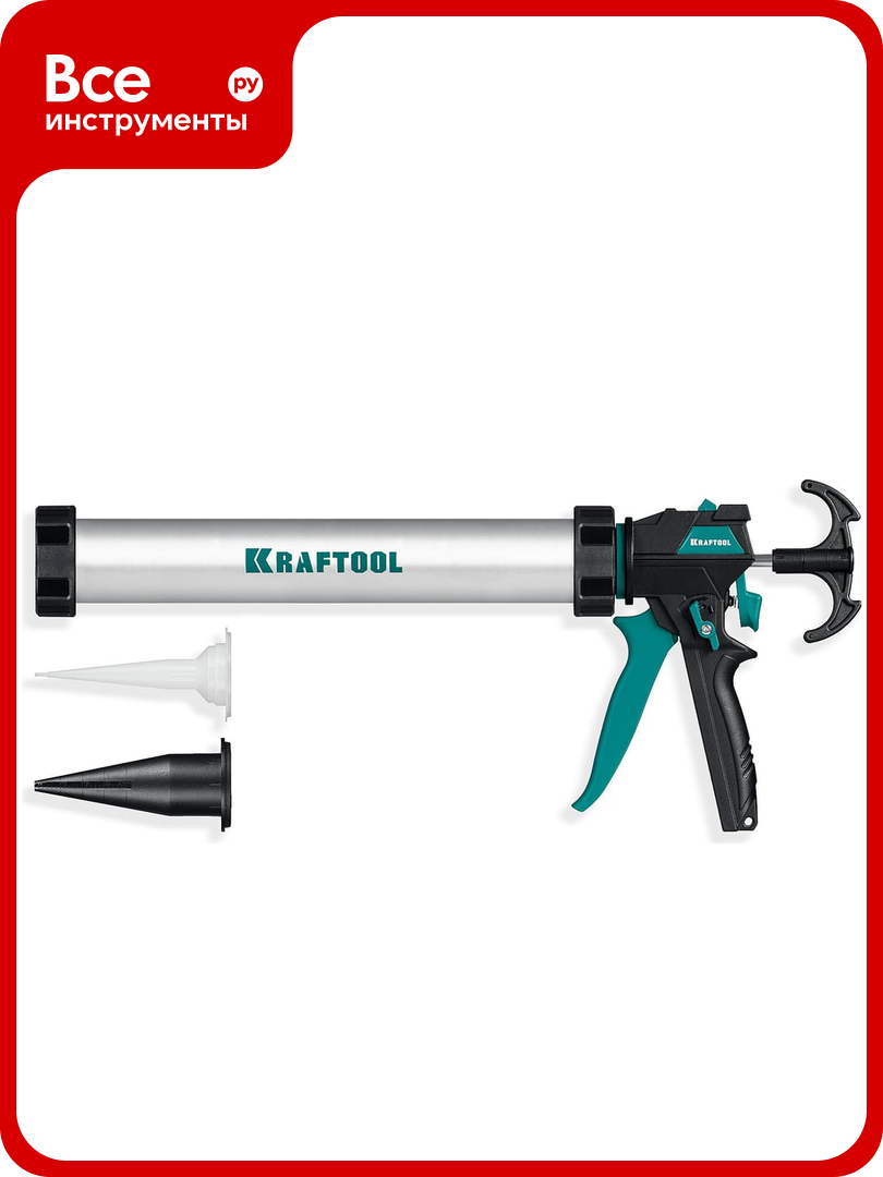 Универсальный закрытый пистолет для герметика 600 мл KRAFTOOL Ultra 06677-60, является