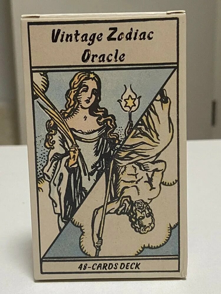 Старинные карты зодиакального оракула, vintage zodiac oracle cards