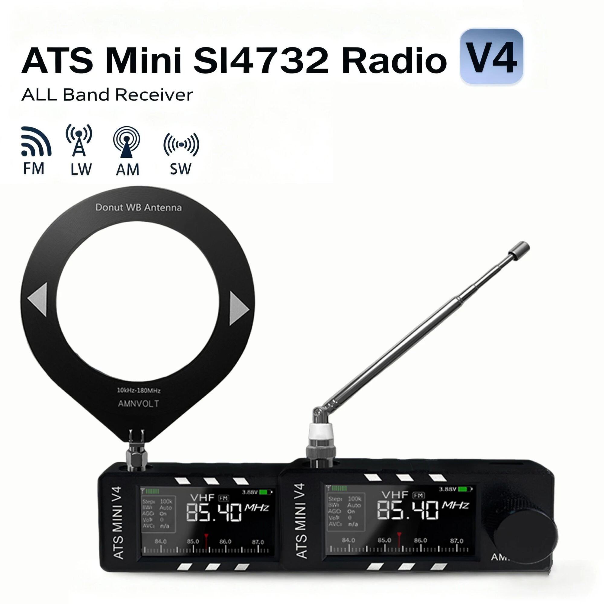 AMNVOLT V4 ATS MINI DSP Радио, StyleA — фото 1