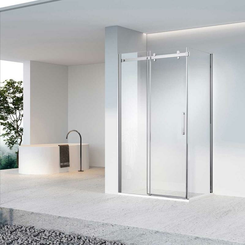 Vincea Душевой уголок Como-N VSR-4CN1012CL, 1200*1000, хром, стекло прозрачное Vincea