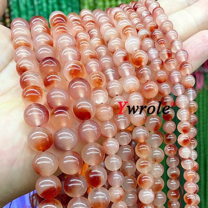 Бусины из синего халцедона лавандового цвета YWROLE