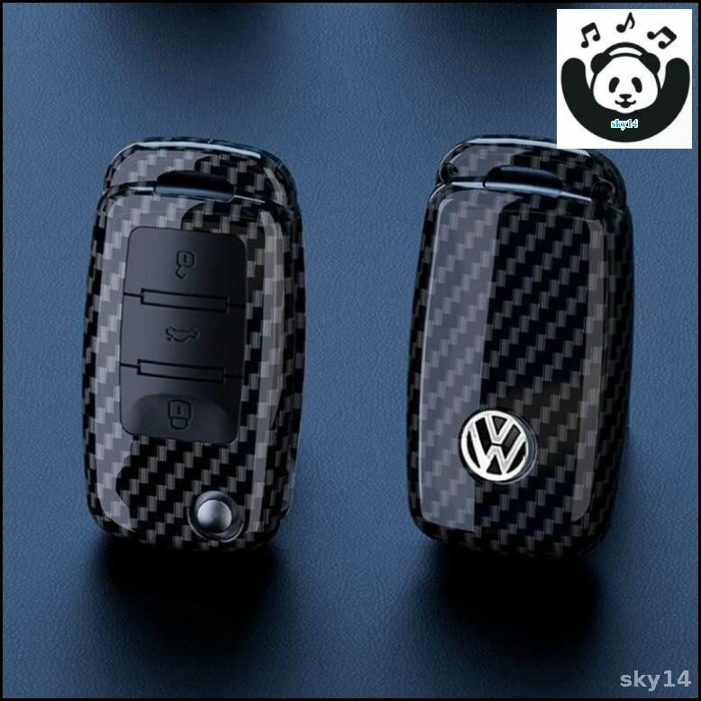 Стильный чехол премиум для ключа Volkswagen с дистанционным управлением, совместимый с моделями Polo Tiguan Jetta Passat B5 B6 B7 Golf Beetle Skoda Octavia, выполнен из АБС пластика