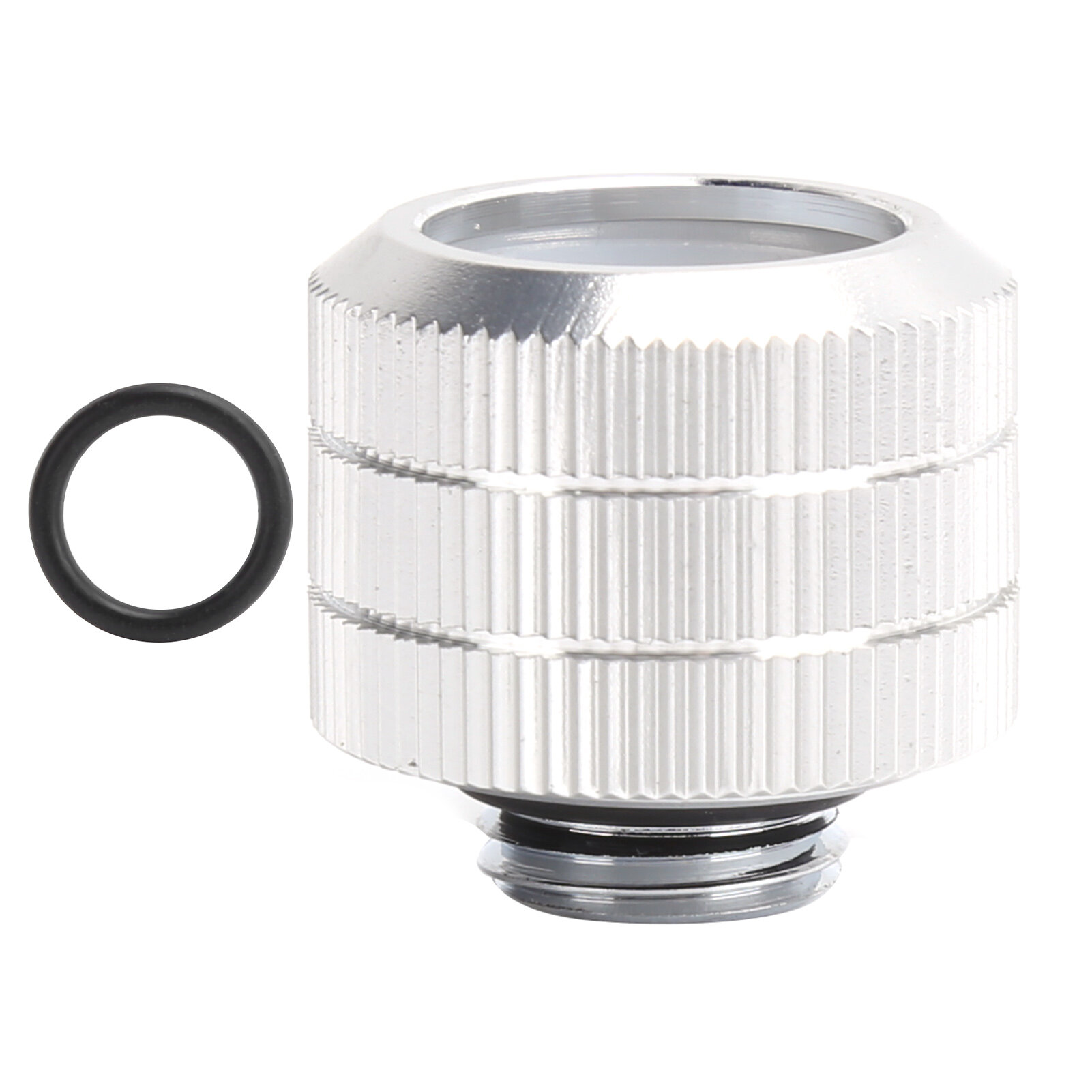 Фитинг для жесткой трубки СВО, быстрый зажим, 16 мм, серебристый