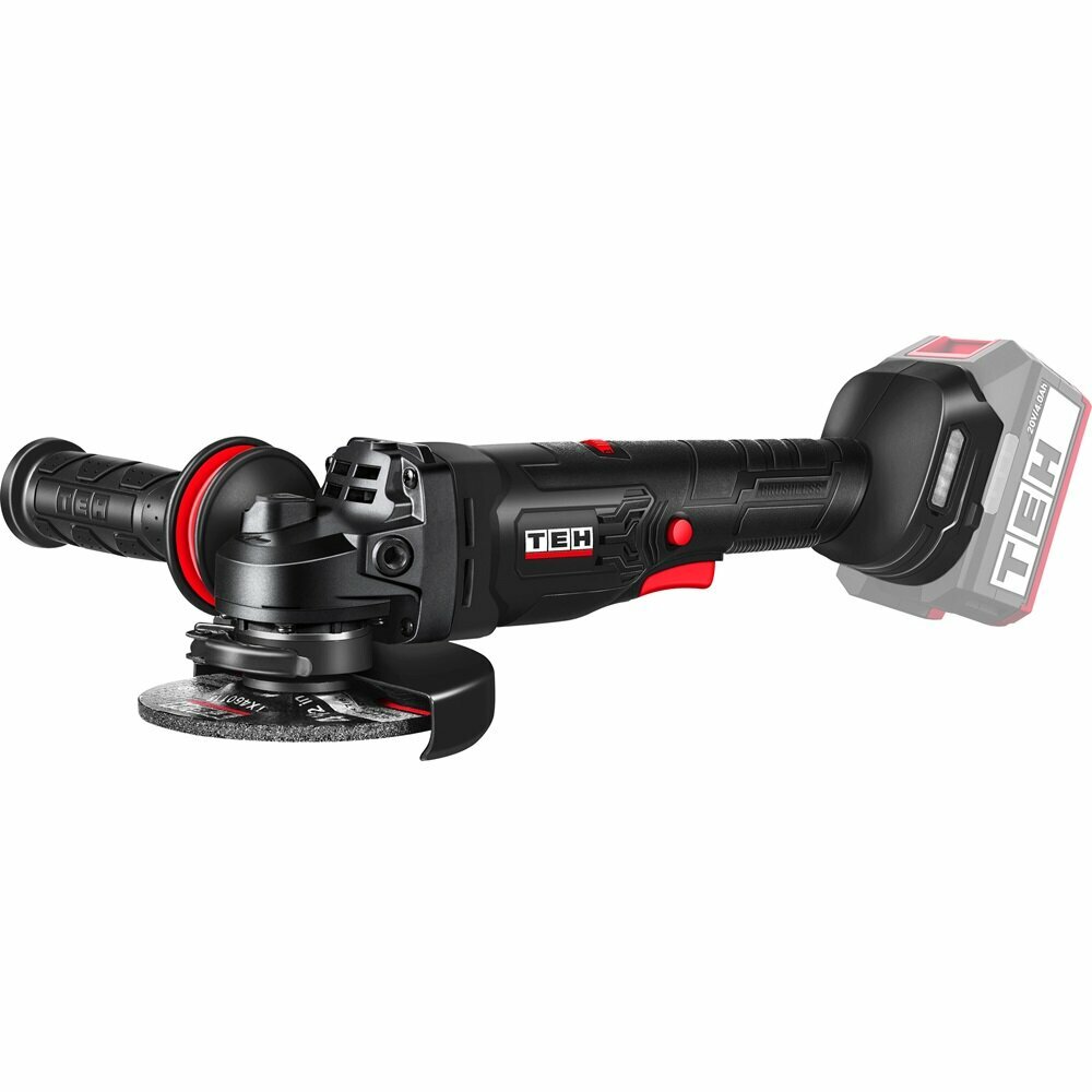 Угловая шлифовальная машина аккумуляторная TEH LG125V 20V диск 125 мм, 20В (без АКБ и ЗУ)