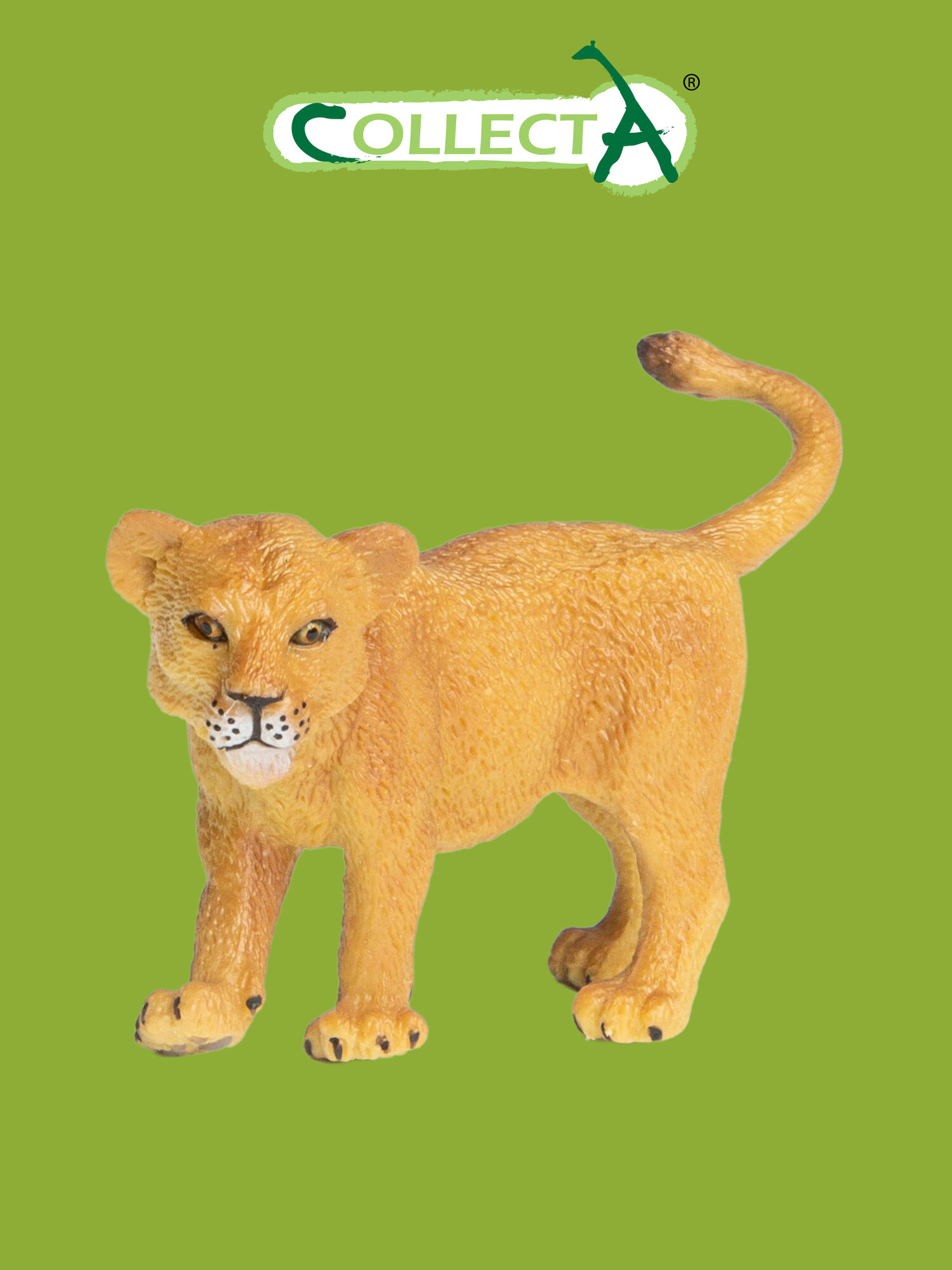 Фигурка животного Collecta "Львёнок стоящий" высота 5 см, 88417b