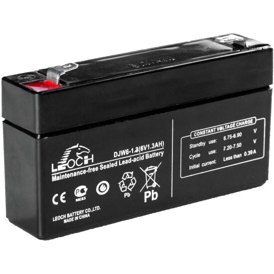 Аккумулятор Leoch DJW 6-1,3 (6В, 1,3Ач,)