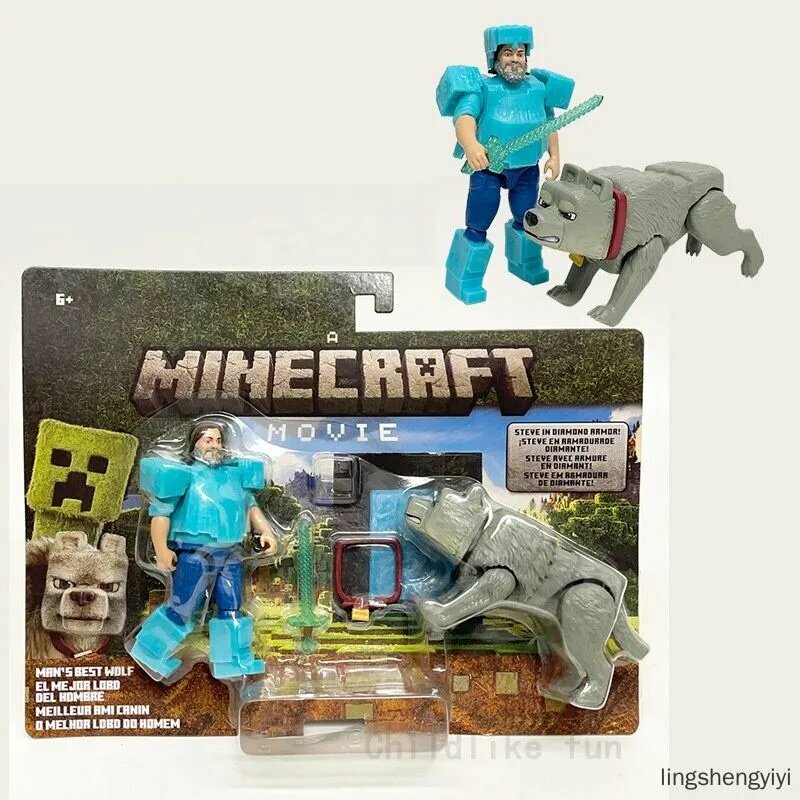 Фигурка Minecraft Стив в алмазной броне