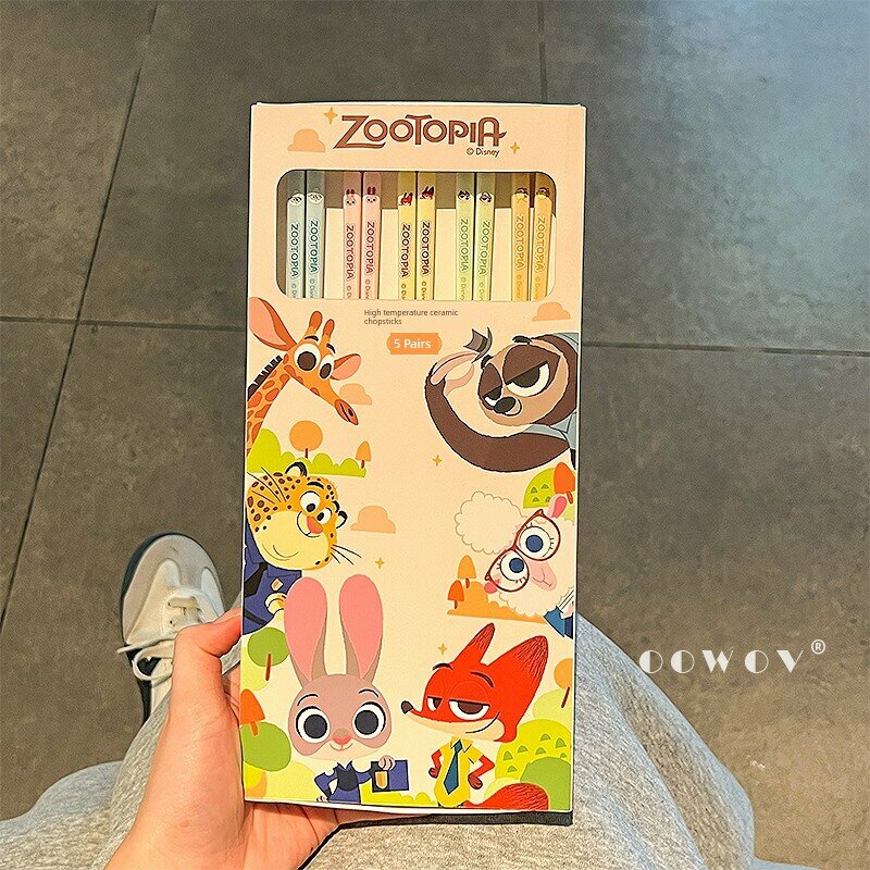 Набор фарфоровых палочек Zootopia с животными мотивами, высококачественная посуда для столовых, стильная домашняя