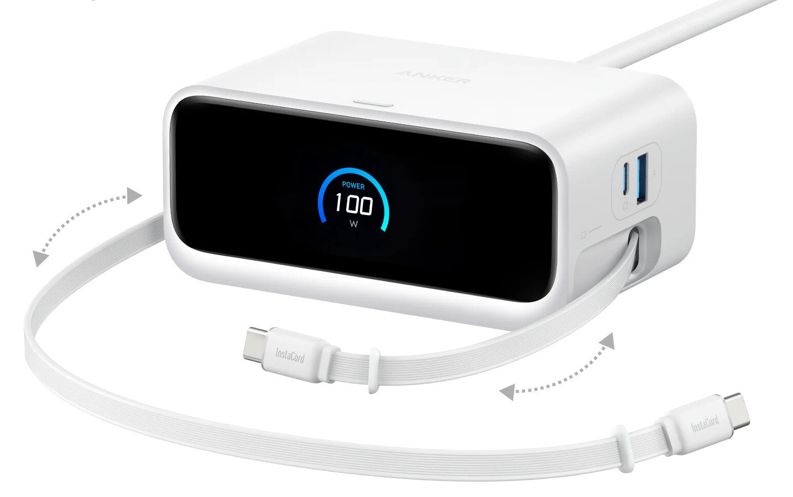 Anker Nano Charing Station (7-in-1) 100w A91C8, белый, повербанк зарядное устройство