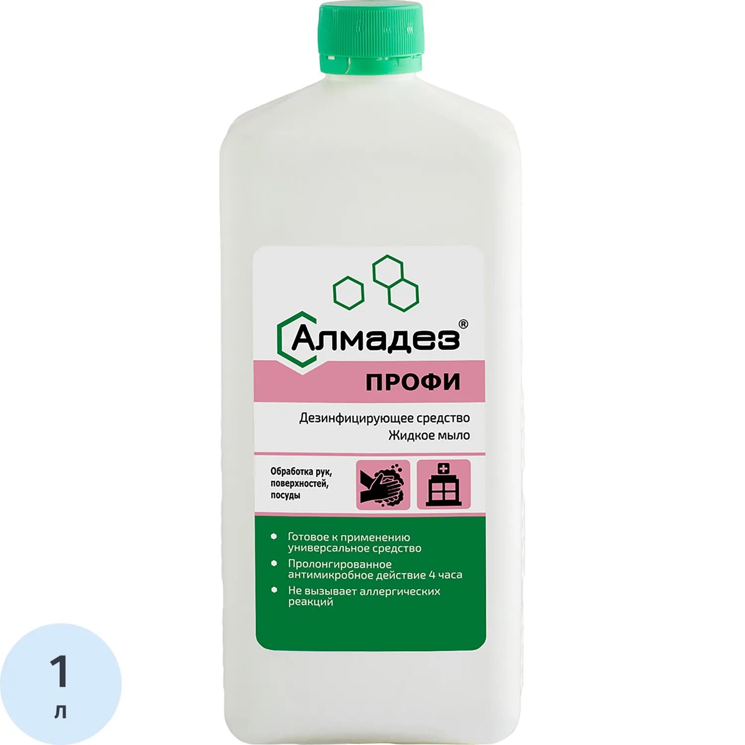 Мыло жидкое дезинф. Алмадез-Профи 1 л (крышка)