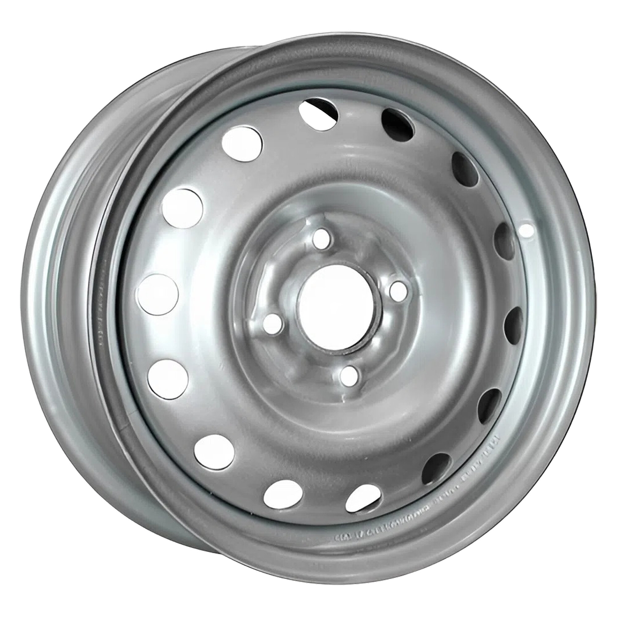 Диск колесный TREBL 53A43C P Renault Logan 5.5x14 4x100 ET43 DIA60.1 silver, серебристый