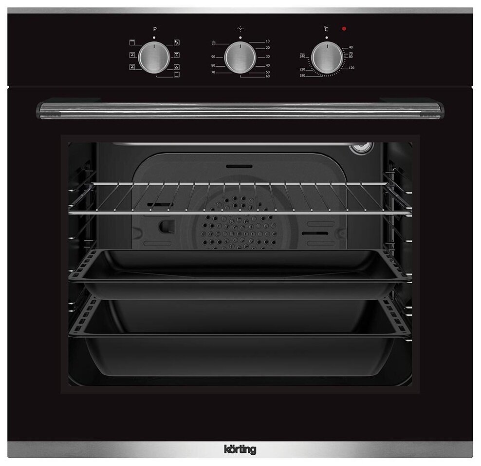 Электрический духовой шкаф Korting OKB 370 CMX черный