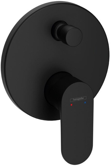 Смеситель для ванны Hansgrohe (Хансгрое) Rebris S (внешняя часть), 72466670 черный матовый