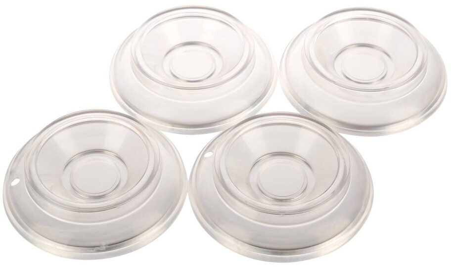 Комплект подставок под пианино, пластик, прозрачные, 4 шт, Rin HY-PM007