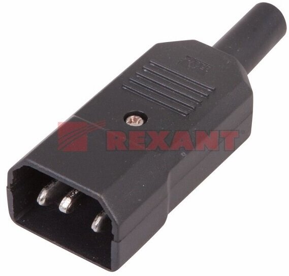 Разъем питания REXANT Cетевой штекер на шнур (11-0003)