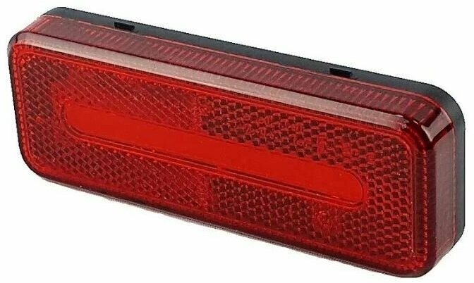 Светодиодный габаритный огонь для прицепа прямоугольный красный / габаритный фонарь красный / 22-R (EMC)