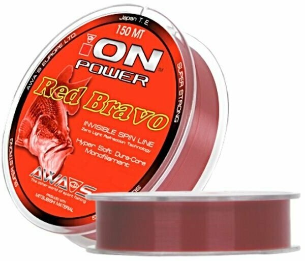 Леска Awa's Ion Power Red Bravo 150 м 0.286 мм красная