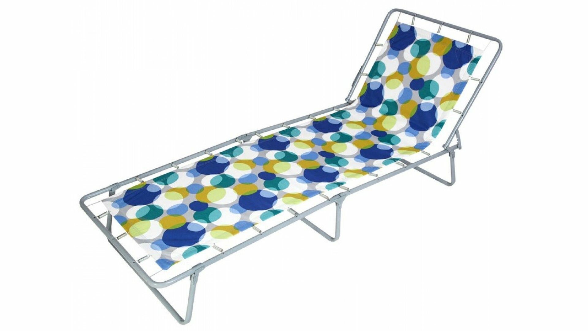 Кровать раскладная Мебельторг Стефания жесткая арт. С85А/44г Синий рис. круги