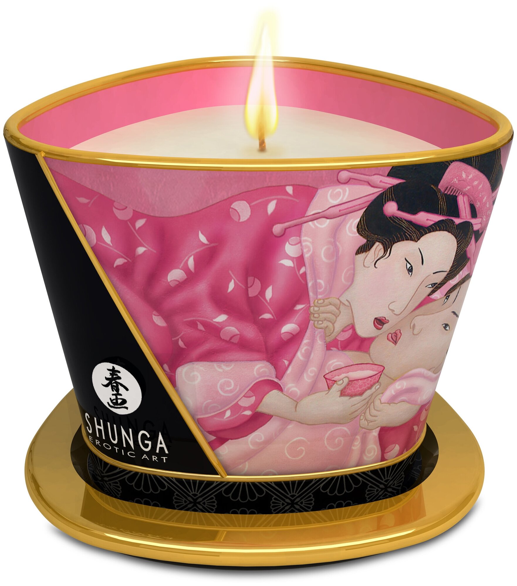 SHUNGA Массажная свеча, 170 мл, роза
